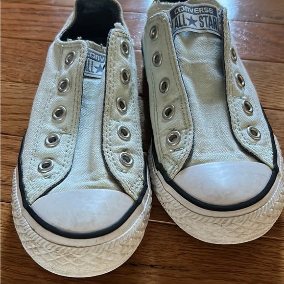 Converse | Shoes | Converse Pale Blue Slip Ons | Poshmark